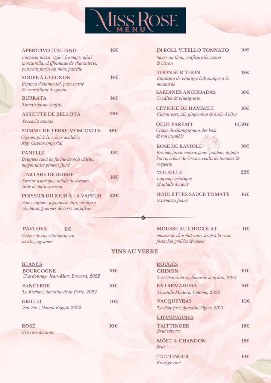 Miss Rose Bistro Brussel - Le Bistro de Giovanni Bruno